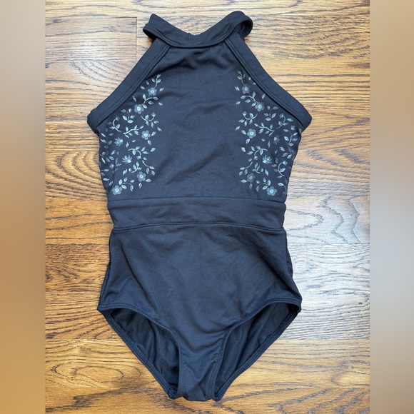 Bloch | Costumes | Bloch Girls Black Vine Collection Floral Arianna ...